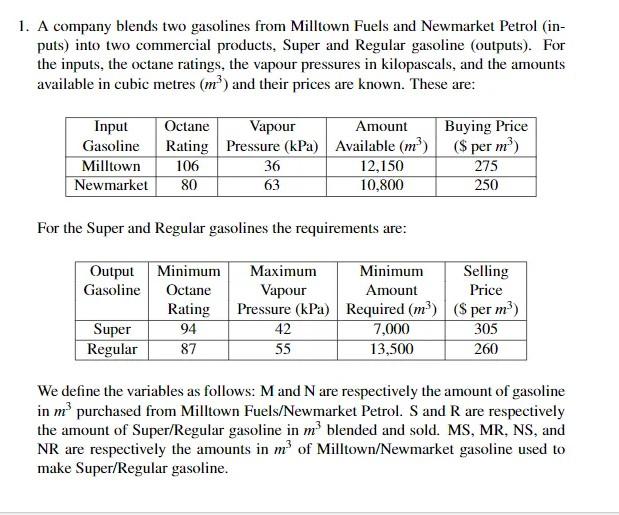 Solved A) Formulate an algebraic model for the problem? B) | Chegg.com