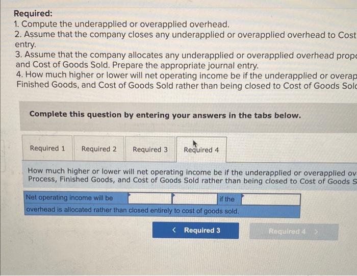 Solved Problem 3-12 (Static) Predetermined Overhead Rate; | Chegg.com
