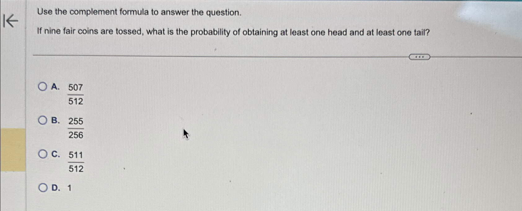 Solved Use the complement formula to answer the question.If | Chegg.com