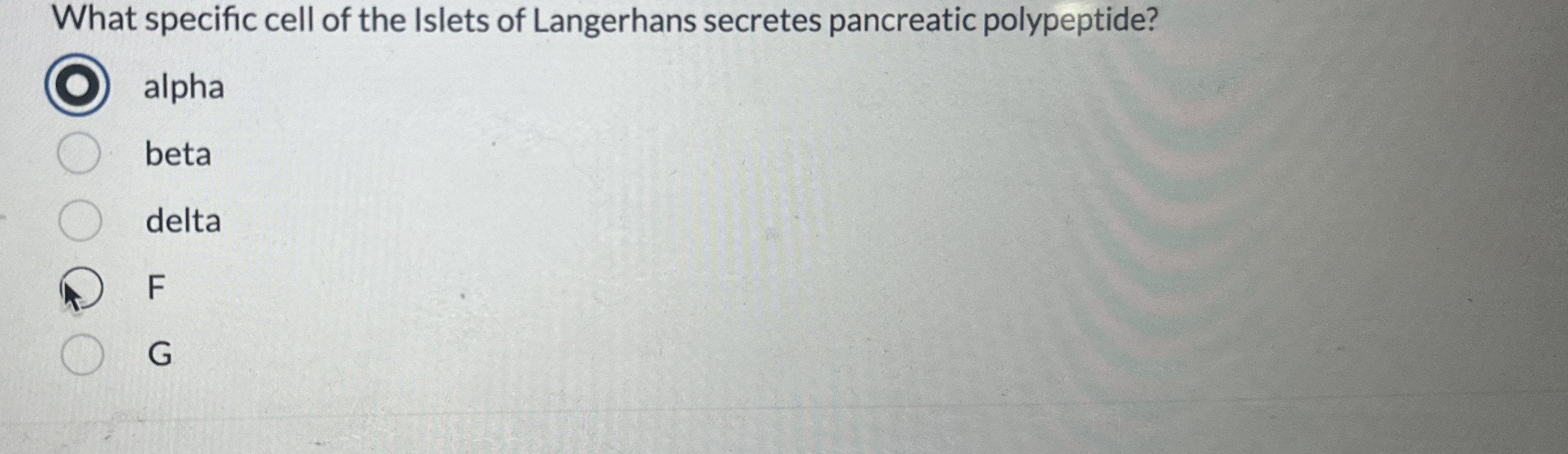 Solved What specific cell of the Islets of Langerhans | Chegg.com