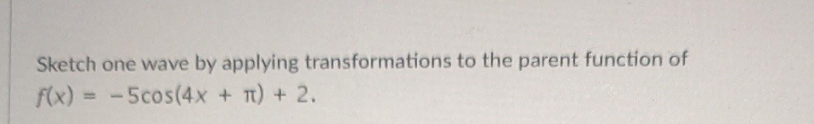 Solved Grade 12 Advanced Functions Studying Please draw | Chegg.com
