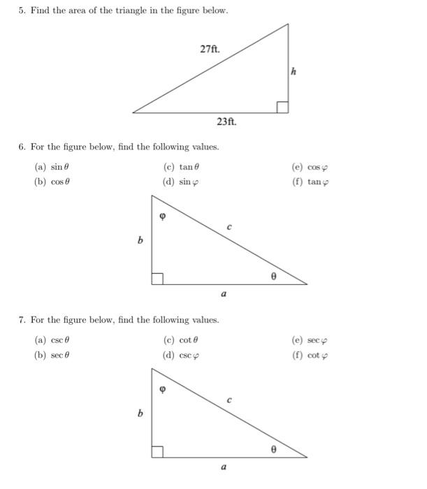 Solved 5. Find the area of the triangle in the figure below. | Chegg.com Solved 5. Find the area of the triangle in the figure below. | Chegg.com