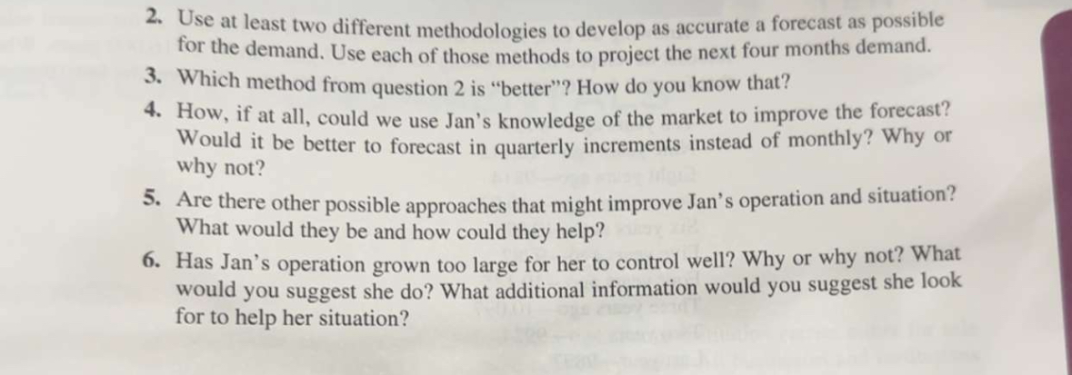 Solved Use at least two different methodologies to develop | Chegg.com
