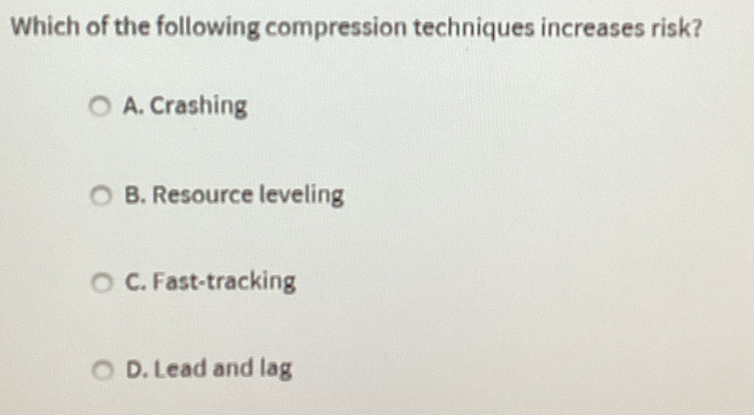 Solved Which of the following compression techniques | Chegg.com