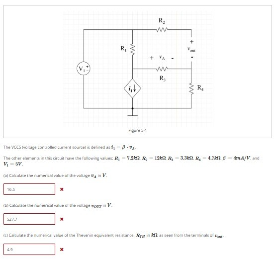 Solved A linear circuit is shown in Figure 5-1. The VCCS | Chegg.com