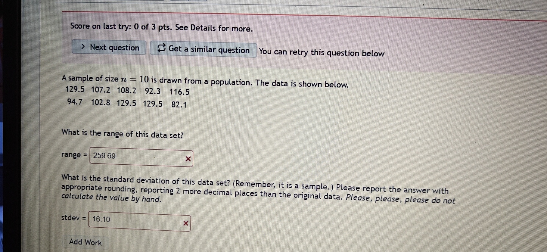 Solved Score on last try: 0 of 3 pts. See Details for | Chegg.com