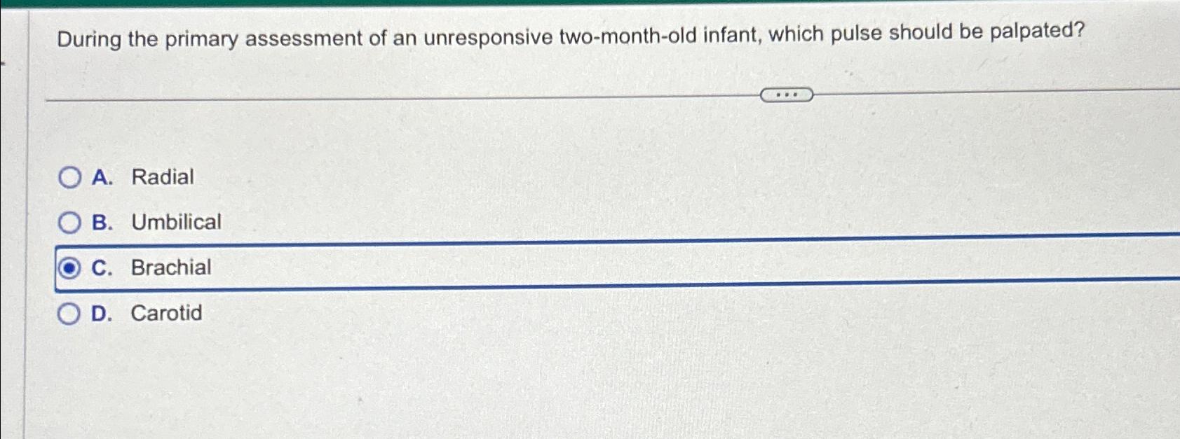 Solved During the primary assessment of an unresponsive | Chegg.com