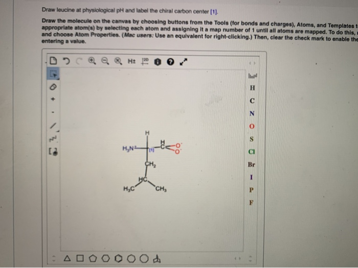 Solved Draw leucine at physiological pH and label the chiral | Chegg.com