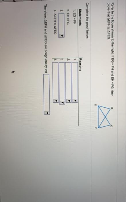 Solved Refer to the figure shown to the right. If EGFH and | Chegg.com
