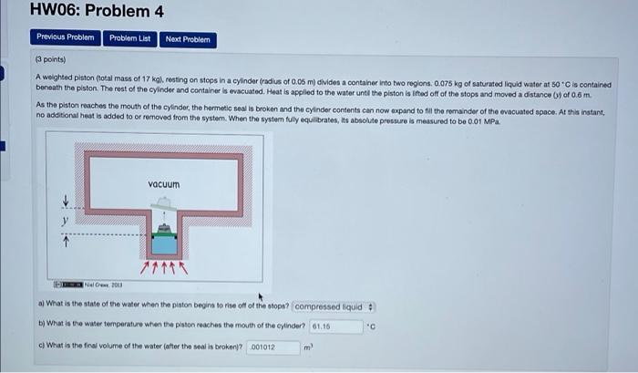 Solved HW06: Problem 4 Previous Problem Problem List Next | Chegg.com