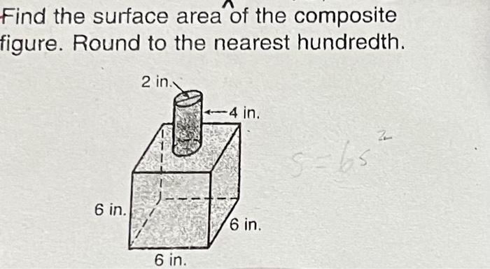 Solved Find the surface area and volume of the composite | Chegg.com