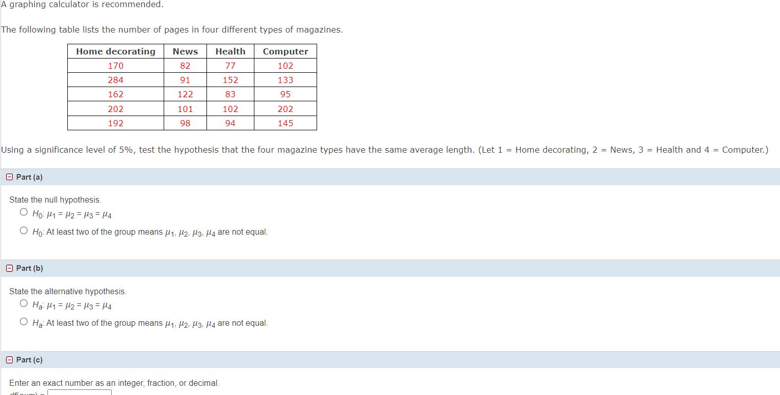 Solved A graphing calculator is recommended.The following | Chegg.com