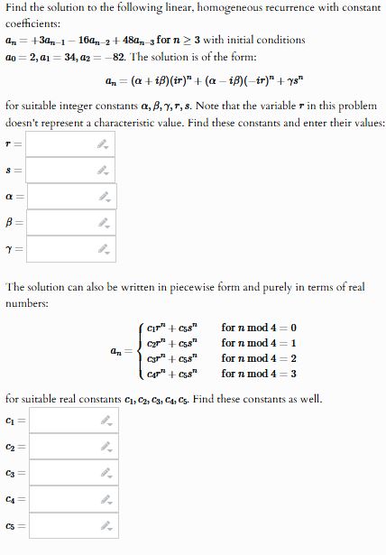 Solved by an EXPERT Find the solution to the following linear, | Chegg.com