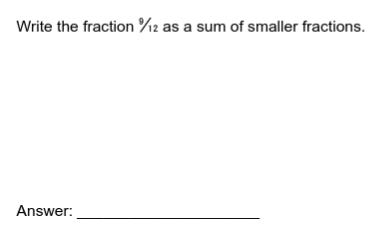 Solved Write the fraction %11 ﻿as a sum of smaller | Chegg.com
