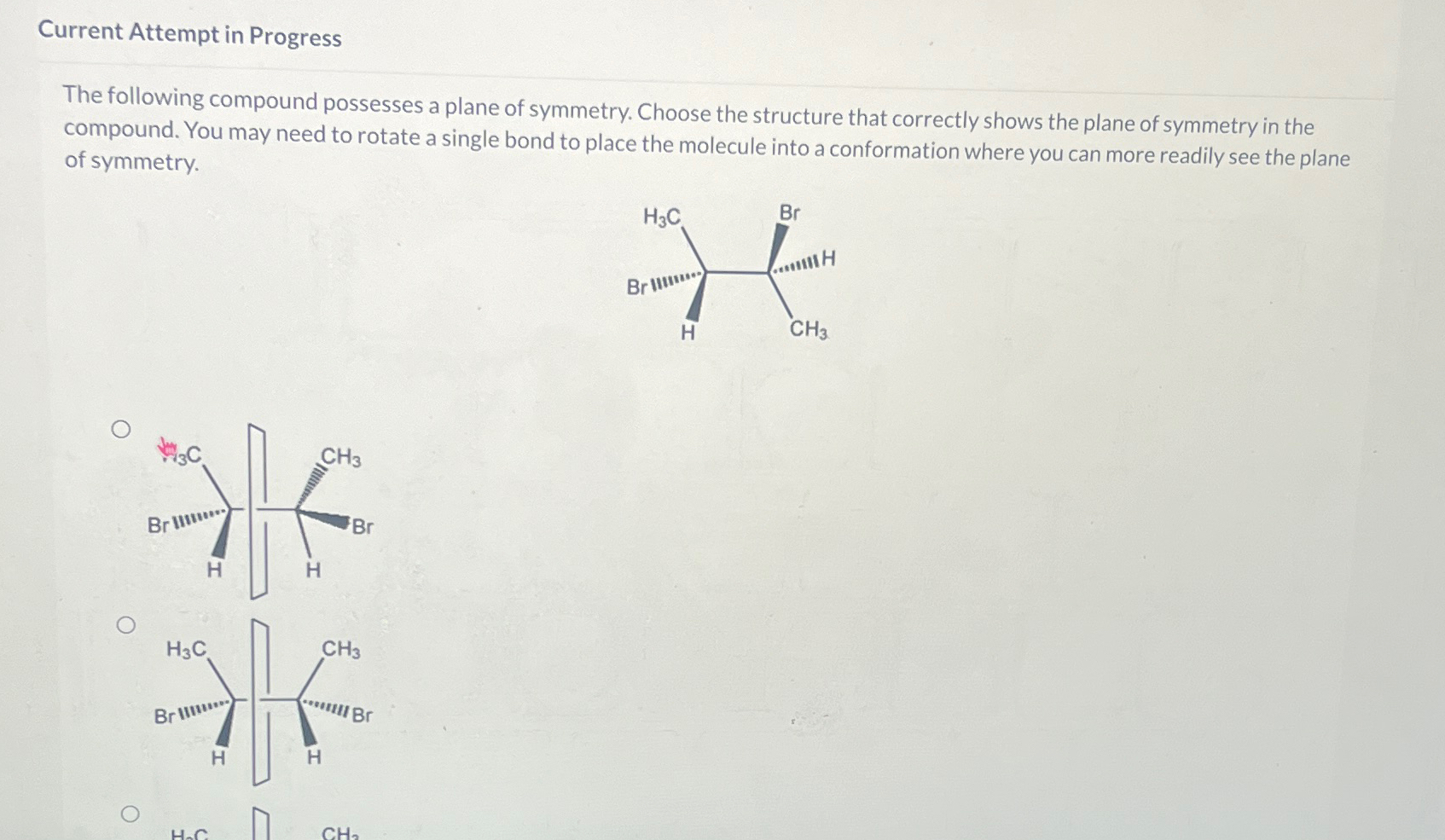 Solved Current Attempt in ProgressThe following compound | Chegg.com