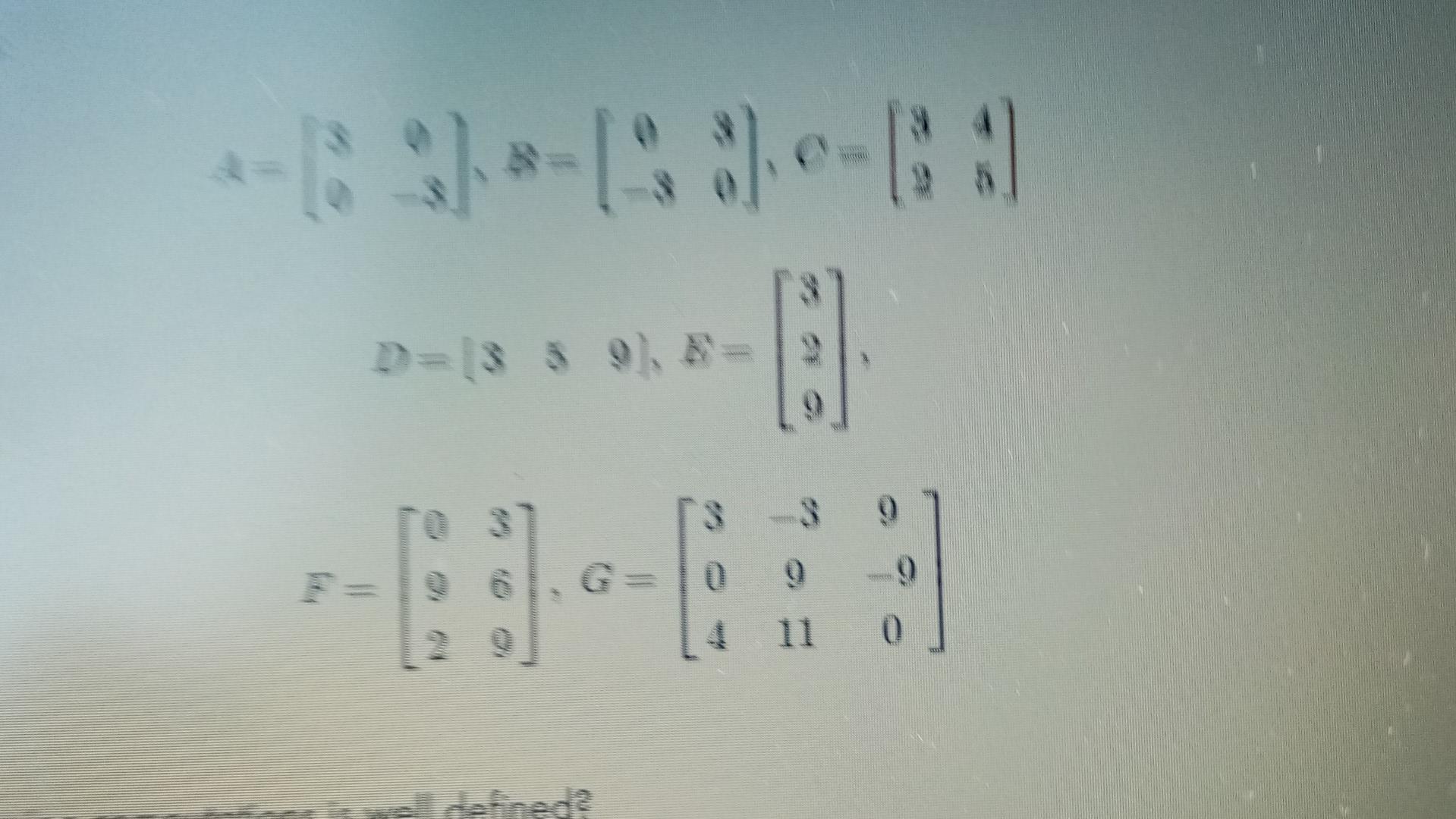 Solved (5) Compute 2FB - FA+4FC. B S 3 0 0 9 0 11 0 nede | Chegg.com