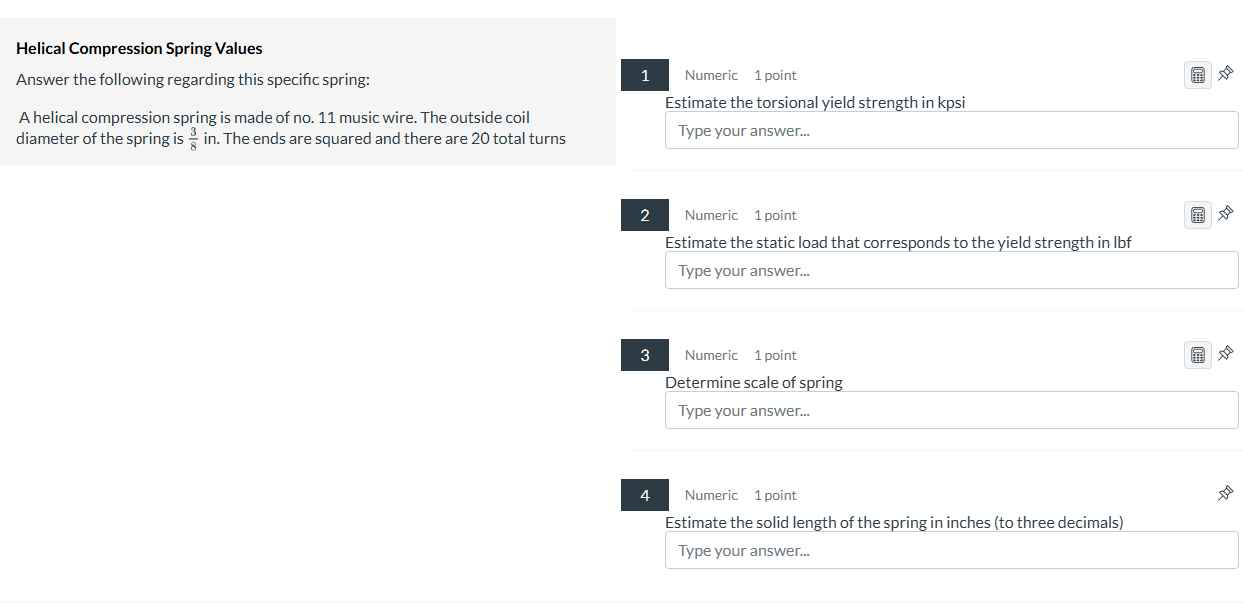 Solved nswer the following regarding this specific spring: A | Chegg.com