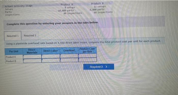 Solved Exercise 4-11 (Algo) Computing product cost per unit | Chegg.com