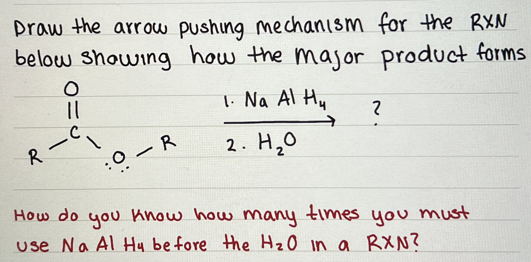 Solved Draw the arrow pushing mechanism for the RXN below | Chegg.com