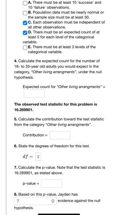 Solved Jayden wonders if the distribution of 18- to 35-year | Chegg.com
