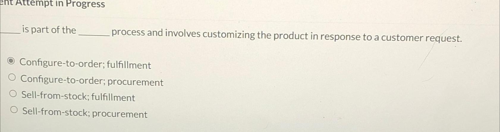 Solved is part of the process and involves customizing the | Chegg.com