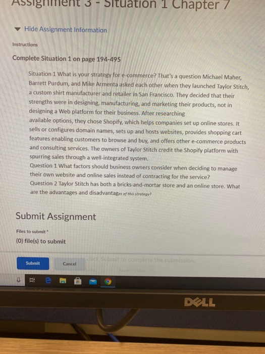 Solved Assignment 3 Situation 1 Chapter 7 Hide Assignment | Chegg.com