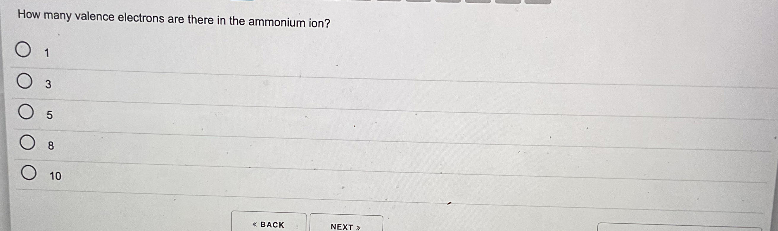 How many valence electrons are there in the ammonium | Chegg.com