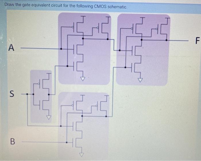 Solved Draw the gate equivalent circuit for the following | Chegg.com