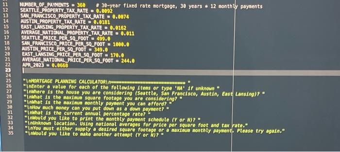 Solved 1. You will develop a Python program which calculates | Chegg.com