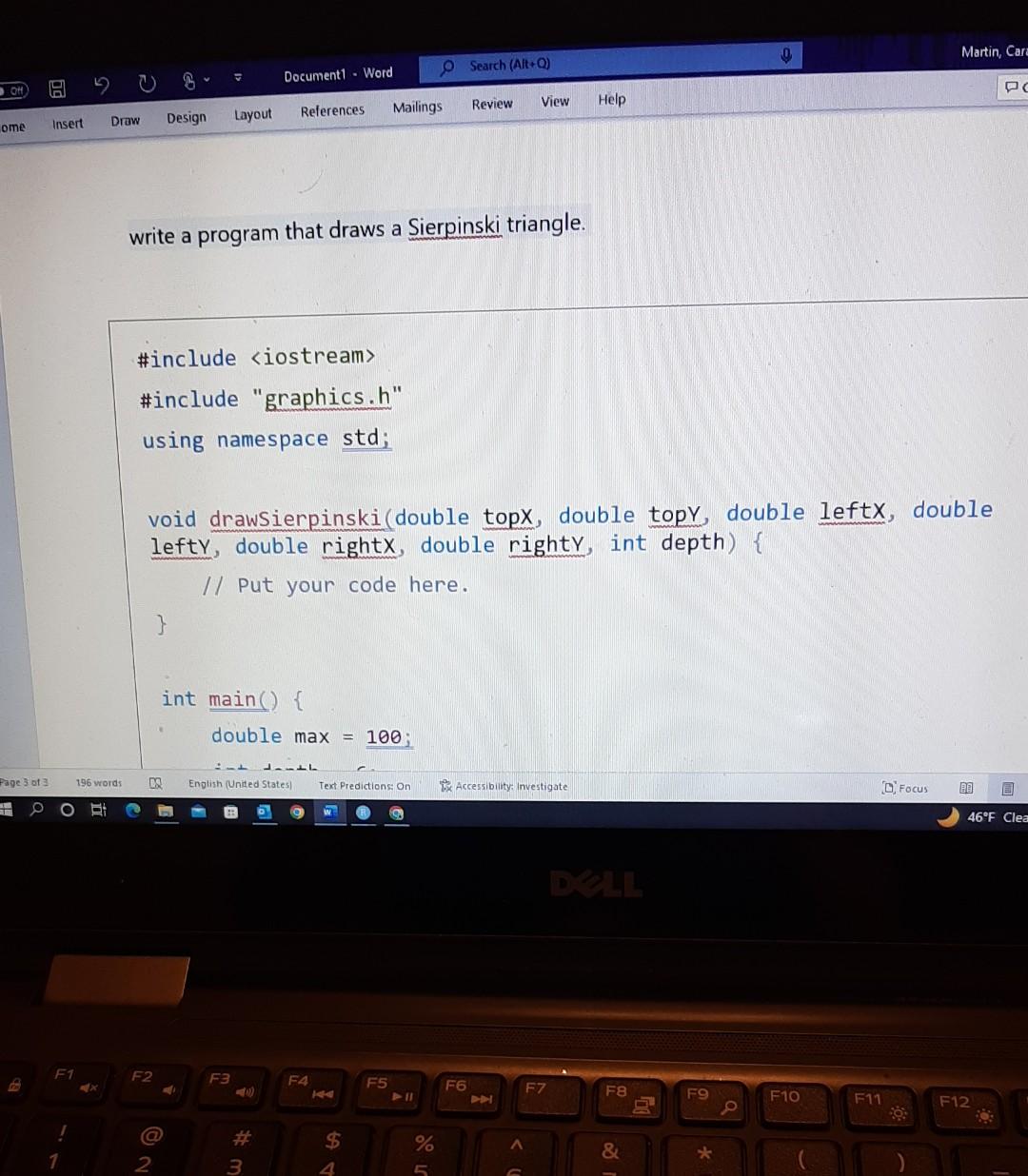 Solved write a program that draws a Sierpinski triangle. | Chegg.com