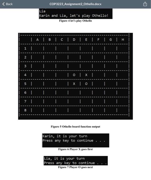 Solved Game play 1. Othello is a strategy board game played | Chegg.com