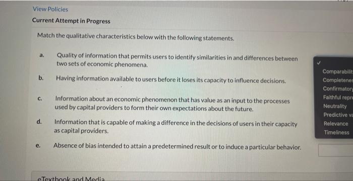 Solved Current Attempt in Progress Match the qualitative | Chegg.com