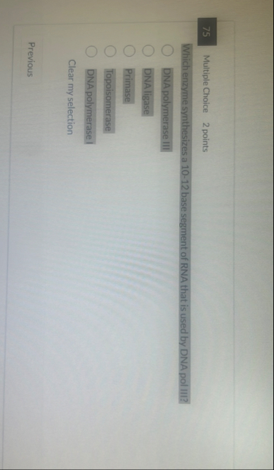 Solved Multiple Choice2 ﻿pointsWhich thaymesymthesizes a | Chegg.com