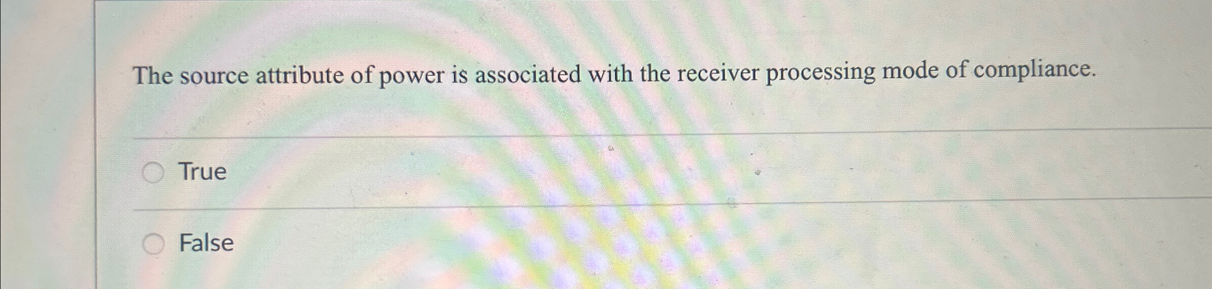 Solved The source attribute of power is associated with the | Chegg.com