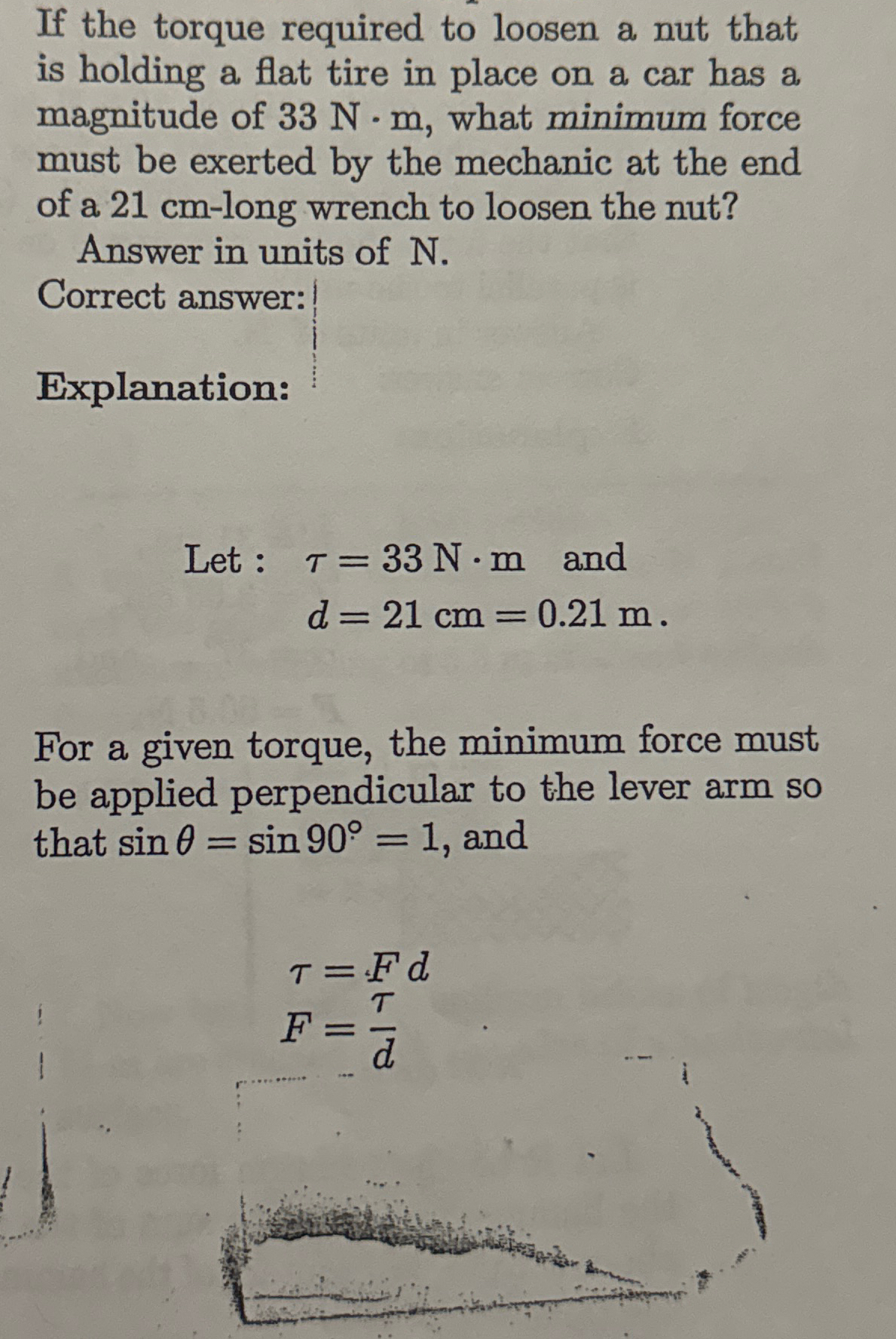 Solved If the torque required to loosen a nut that is | Chegg.com