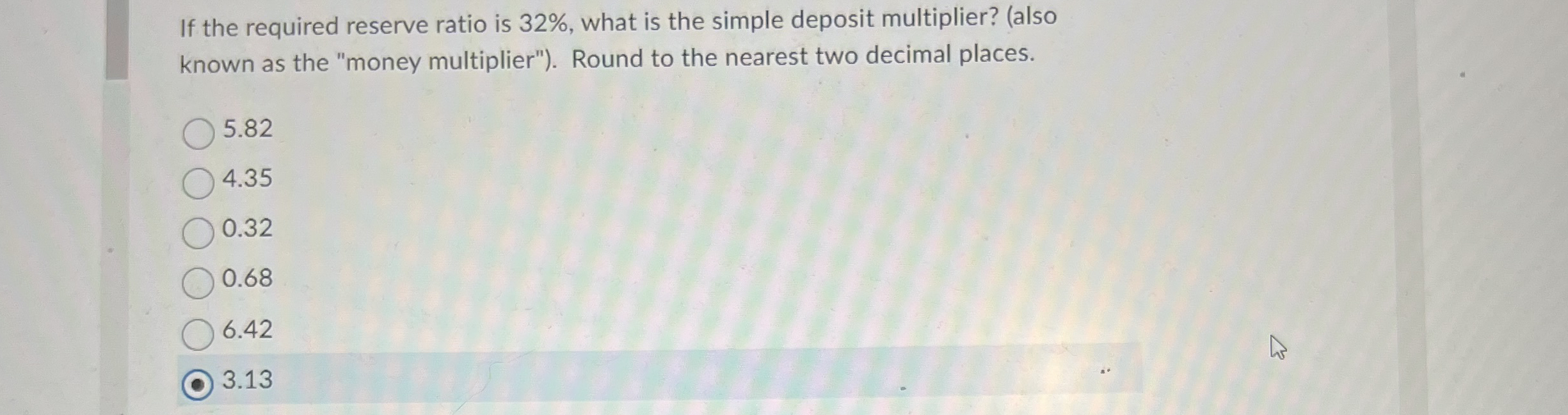 If the required reserve ratio is 32%, ﻿what is the | Chegg.com