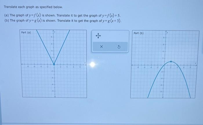Solved Translate each graph as specified below. (a) The | Chegg.com