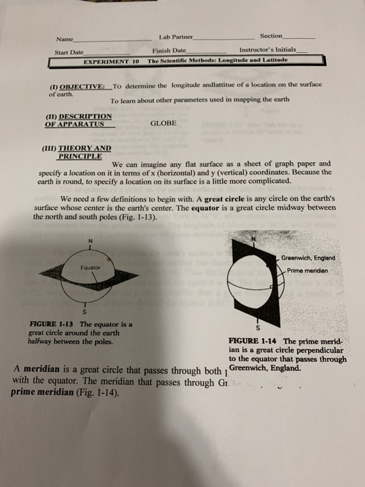 Solved Name Section Lab Partner Start Date EXPERIMENT 10 | Chegg.com