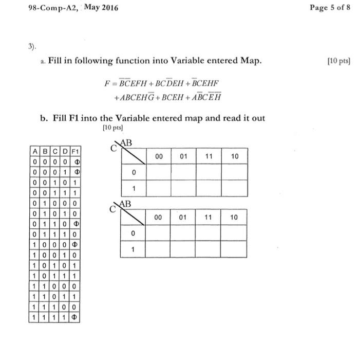 Solved 3). a. Fill in following function into Variable | Chegg.com