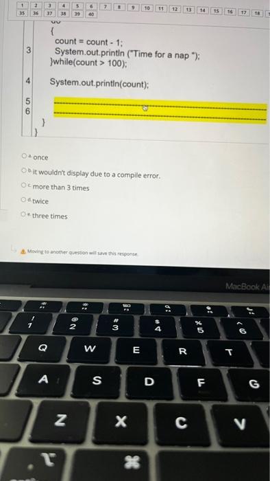 What is displayed as a result of line 6 ? public | Chegg.com