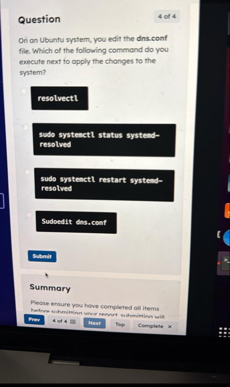 Solved Question On an Ubuntu system, you edit the dns.conf | Chegg.com