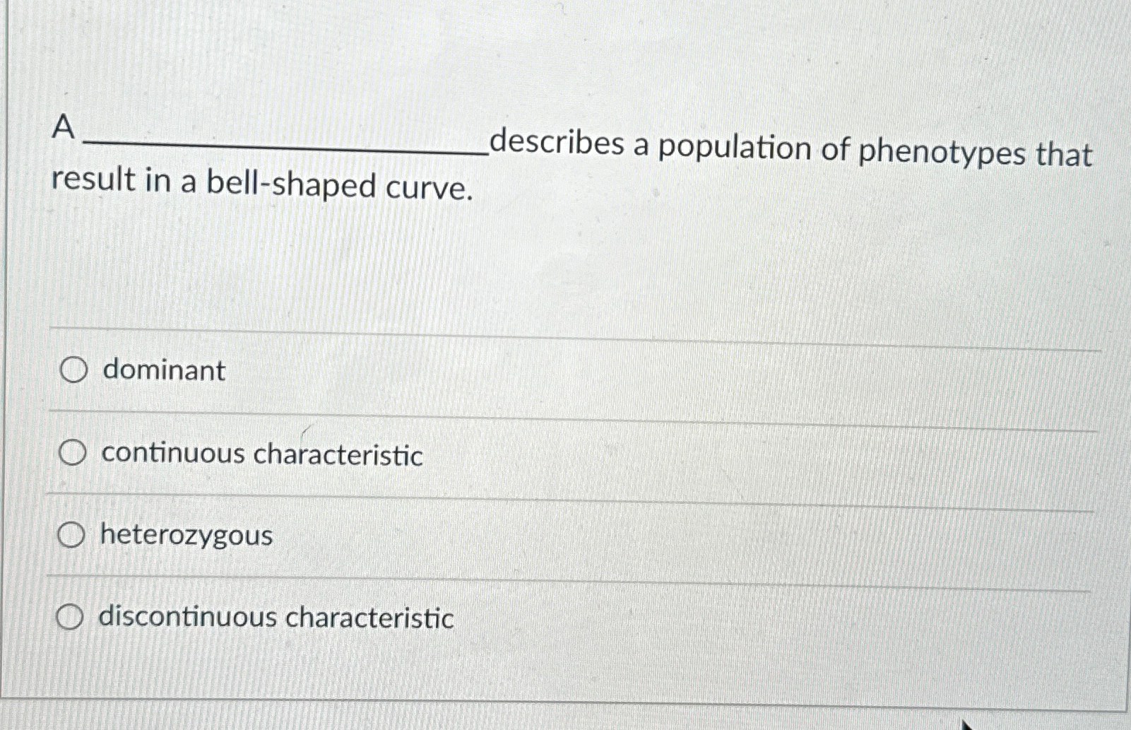 Solved t result in a bell-shaped curve. describes a | Chegg.com