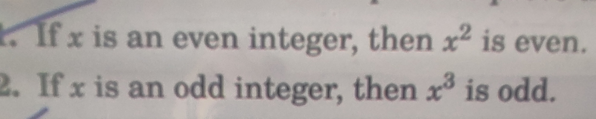 Solved If x ﻿is an even integer, then x2 ﻿is even.If x ﻿is | Chegg.com