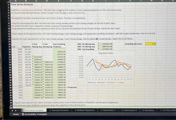 Solved Using the mean squared errors- Which caliculation | Chegg.com