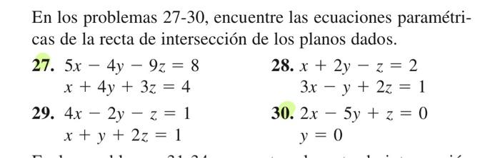 Solved En los problemas 27−30, encuentre las ecuaciones | Chegg.com