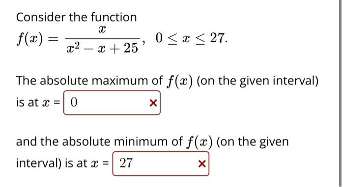 Solved Consider the function f(x)=−2x2+10x−1.f(x) is | Chegg.com