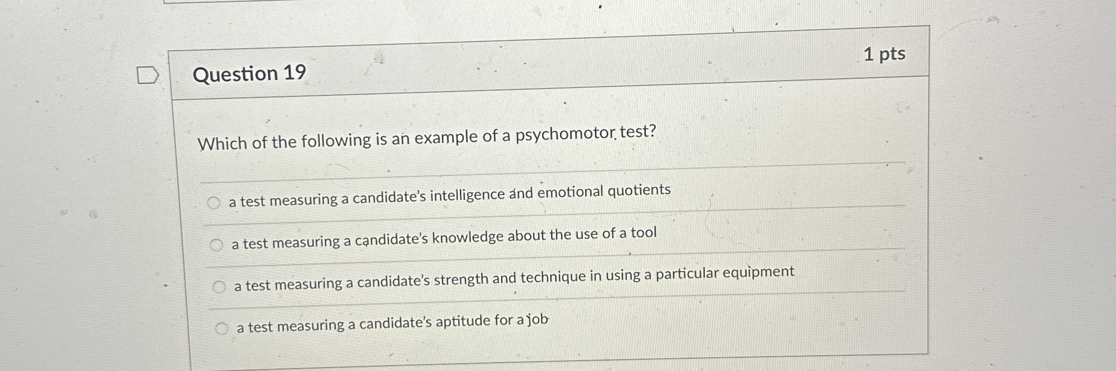 Solved Question 191 ﻿ptsWhich of the following is an example | Chegg.com