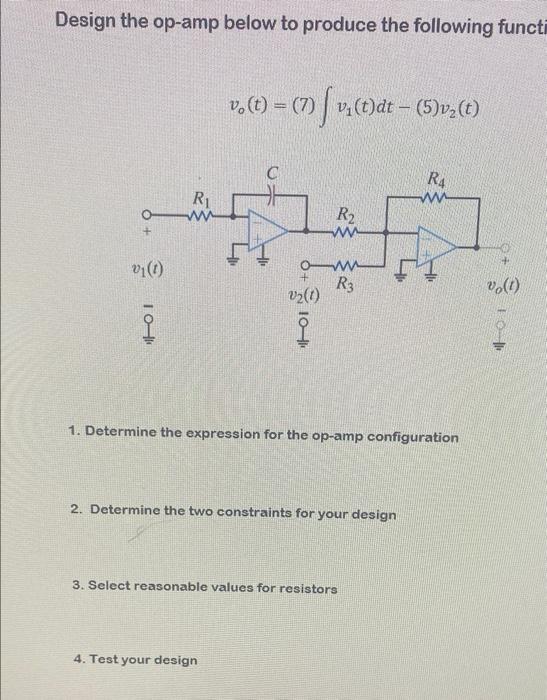 Solved Background Two very important RC Op-amp circuits are | Chegg.com