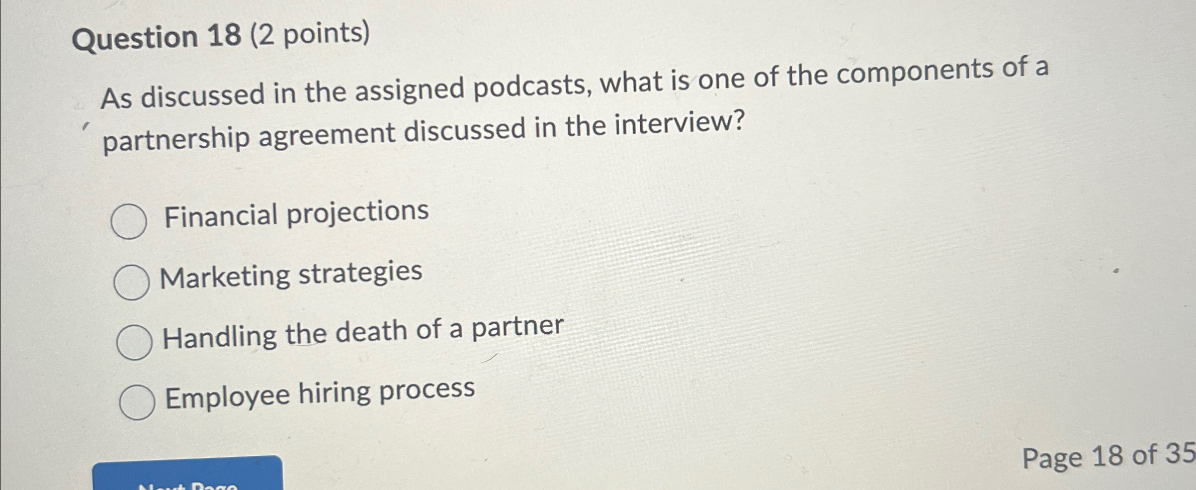 Solved Question 18 (2 ﻿points)As discussed in the assigned | Chegg.com