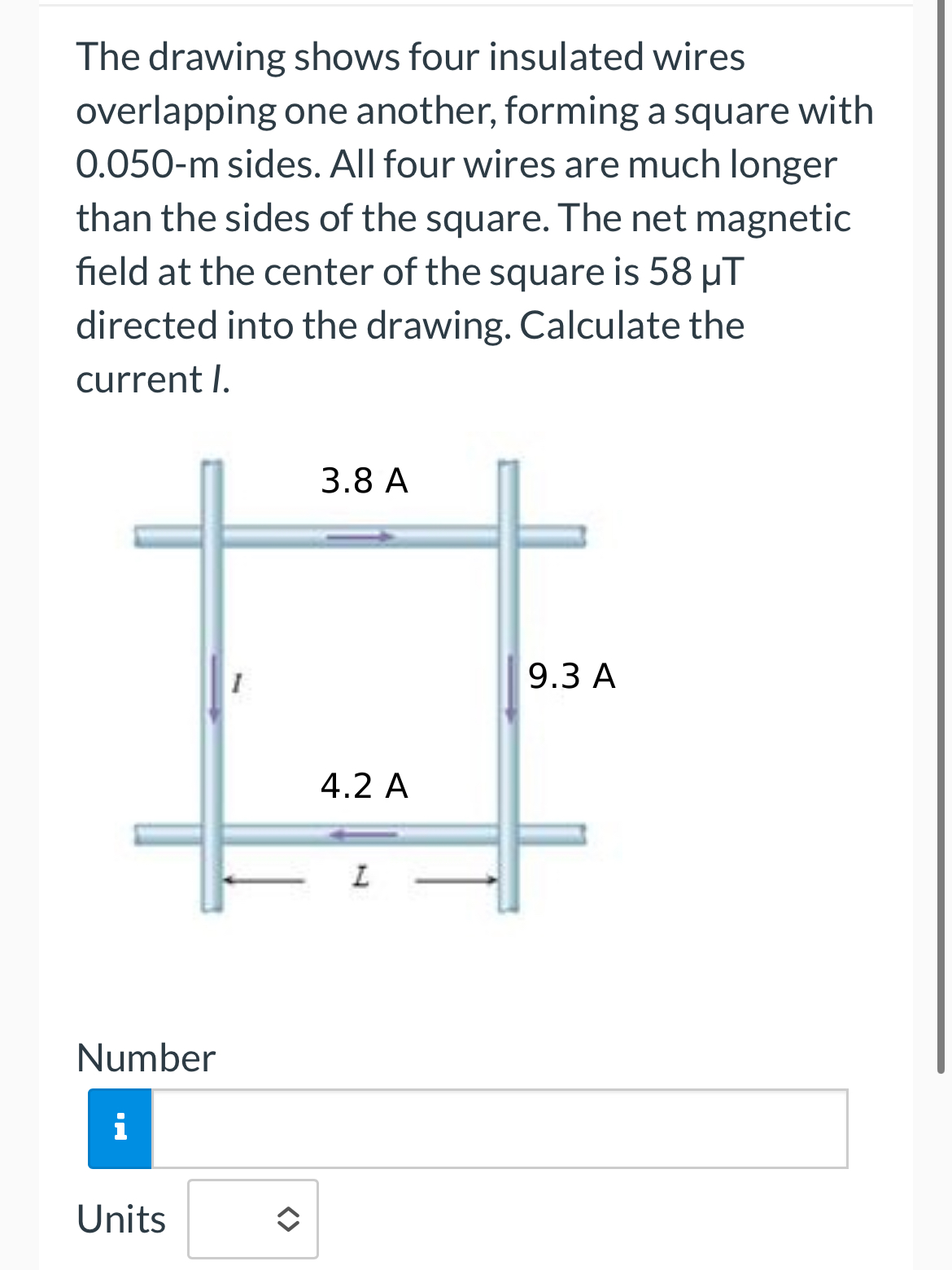 Solved The drawing shows four insulated wires overlapping | Chegg.com